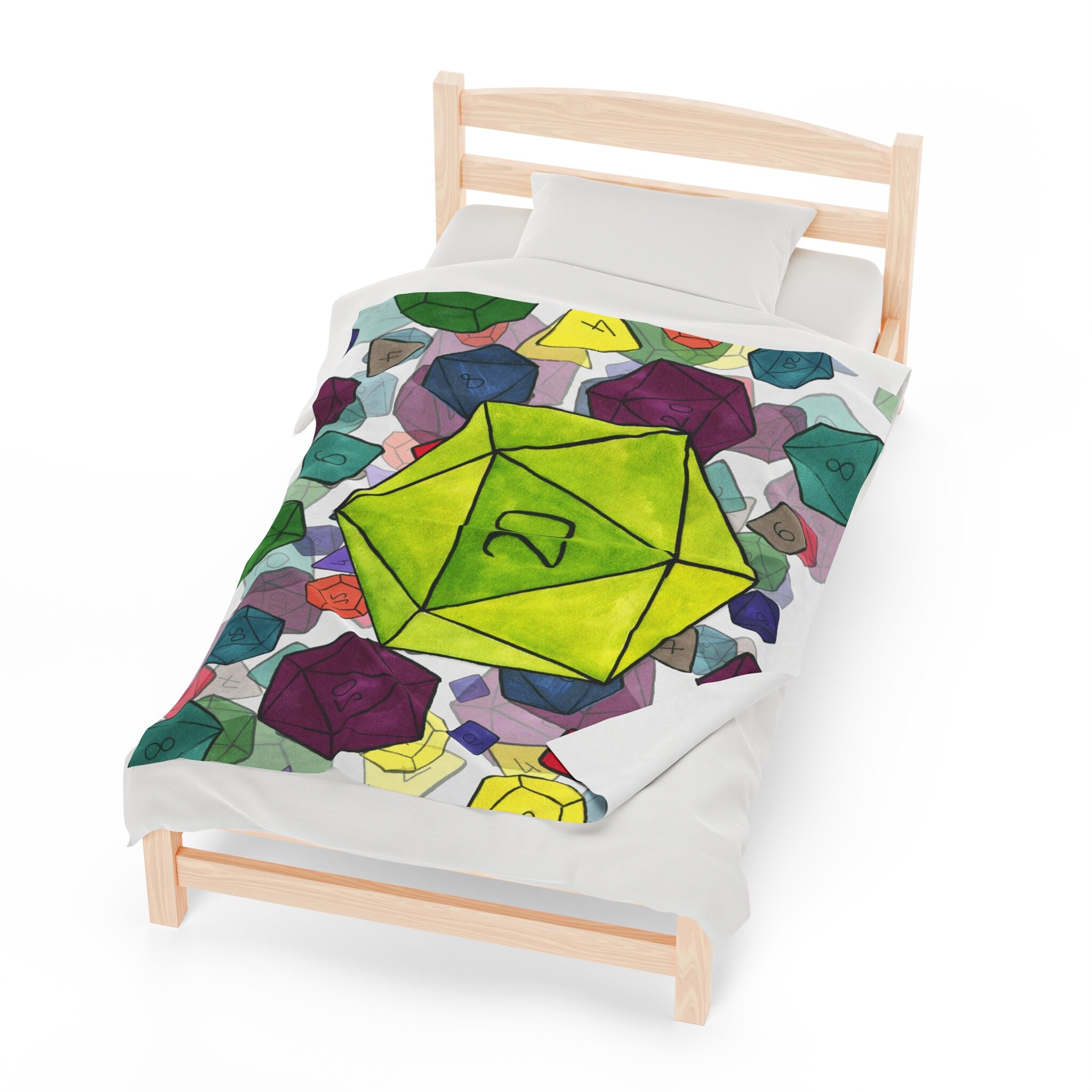 Dnd Throw Blanket, D20 Blanket, Dungeon and Dragons Blanket, Dungeon ...