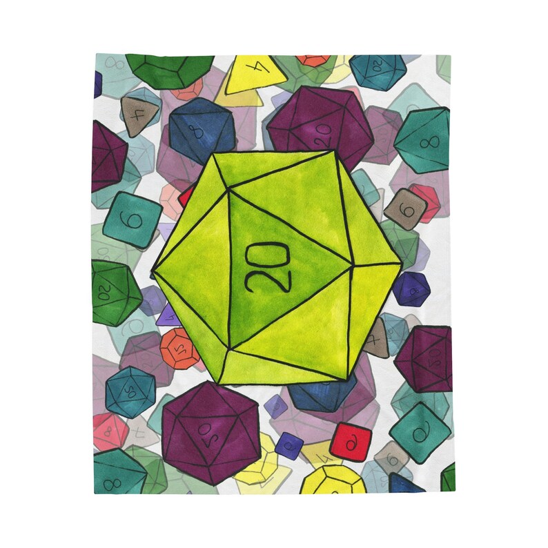 Dnd Throw Blanket, D20 Blanket, Dungeon and Dragons Blanket, Dungeon ...