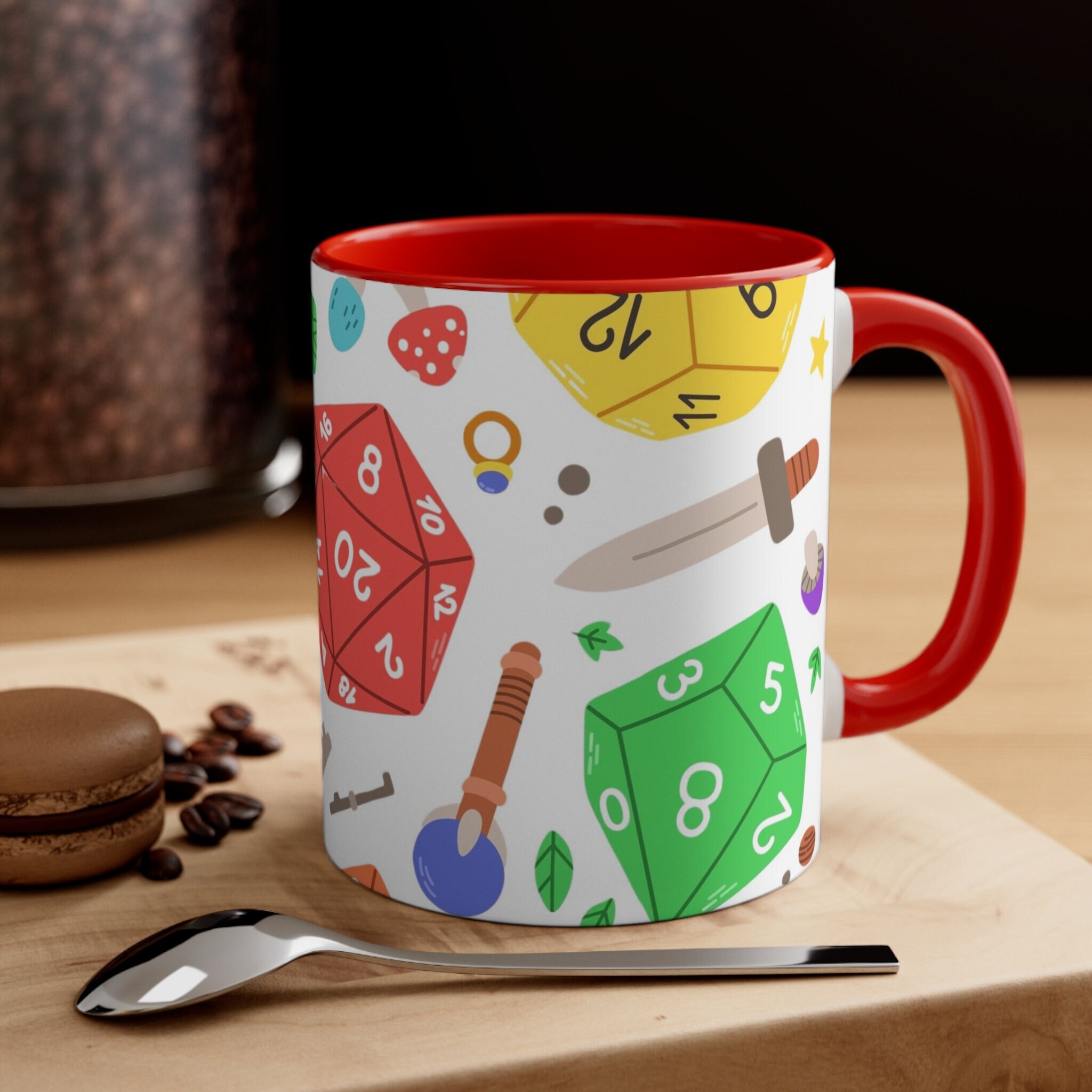 Dnd D20 Mug, Dnd Ceramic Mug, Dnd Coffee Mug, Mug Gift for Dnd Fan, Dnd ...