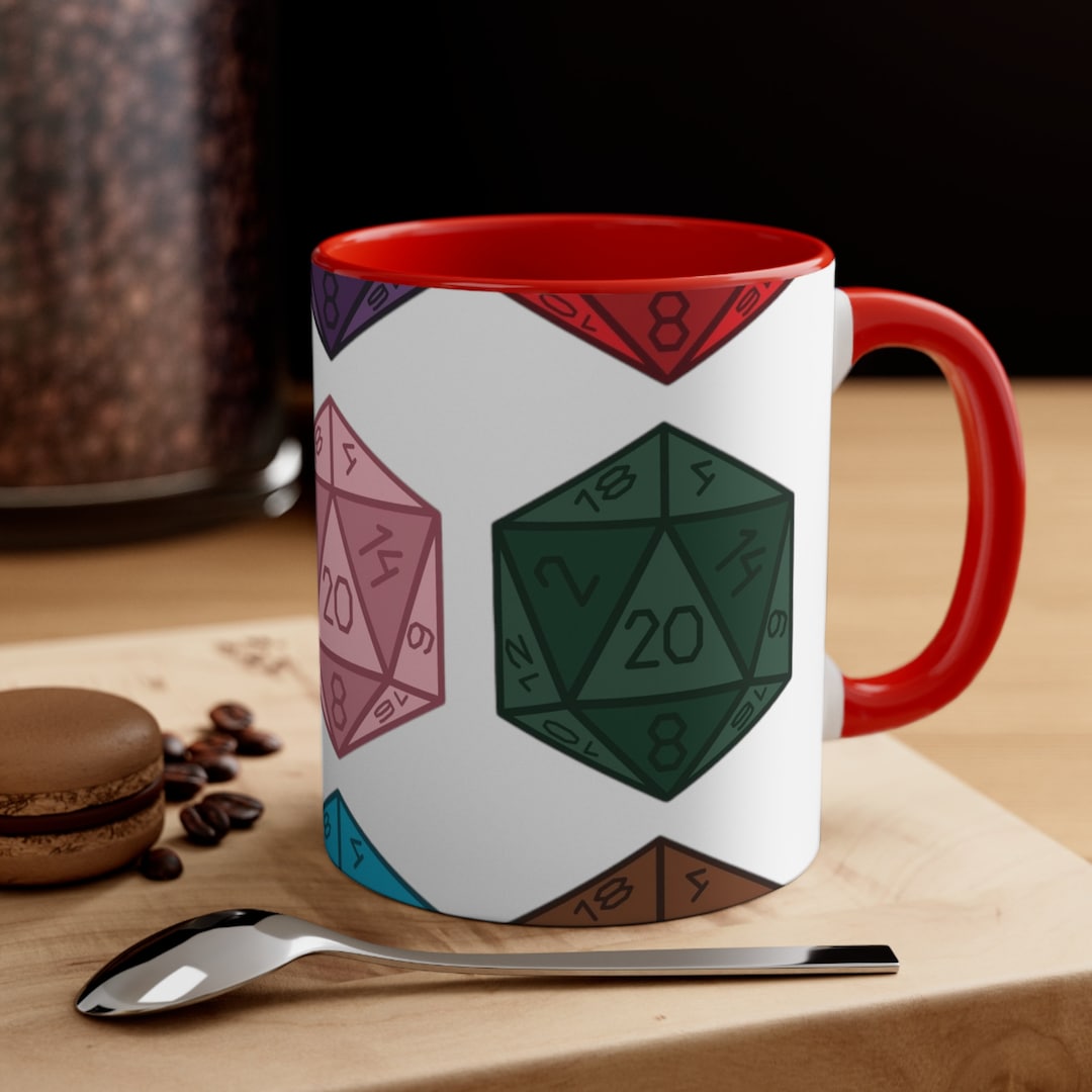Dnd D20 Mug, Dnd Ceramic Mug, Dnd Coffee Mug, Mug Gift for Dnd Fan, Dnd ...