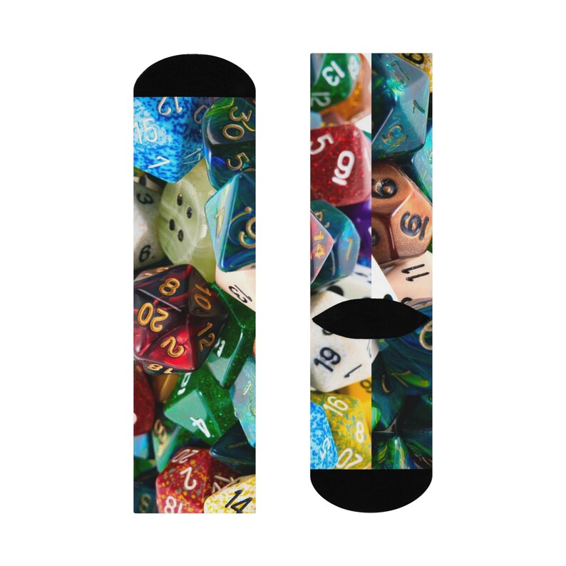 Gaming Socks RPG D20 Cushioned Crew Socks / RPG / Dungeon - Etsy