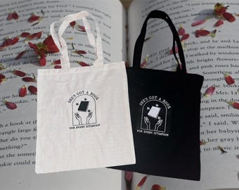 It's Not Hoarding If It's Books Embroidered Tote Bag/ Gift for Book ...