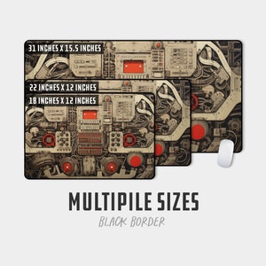 Retro Spaceship Controls Desk Mat - Machine Panel Gamer Pad - Etsy