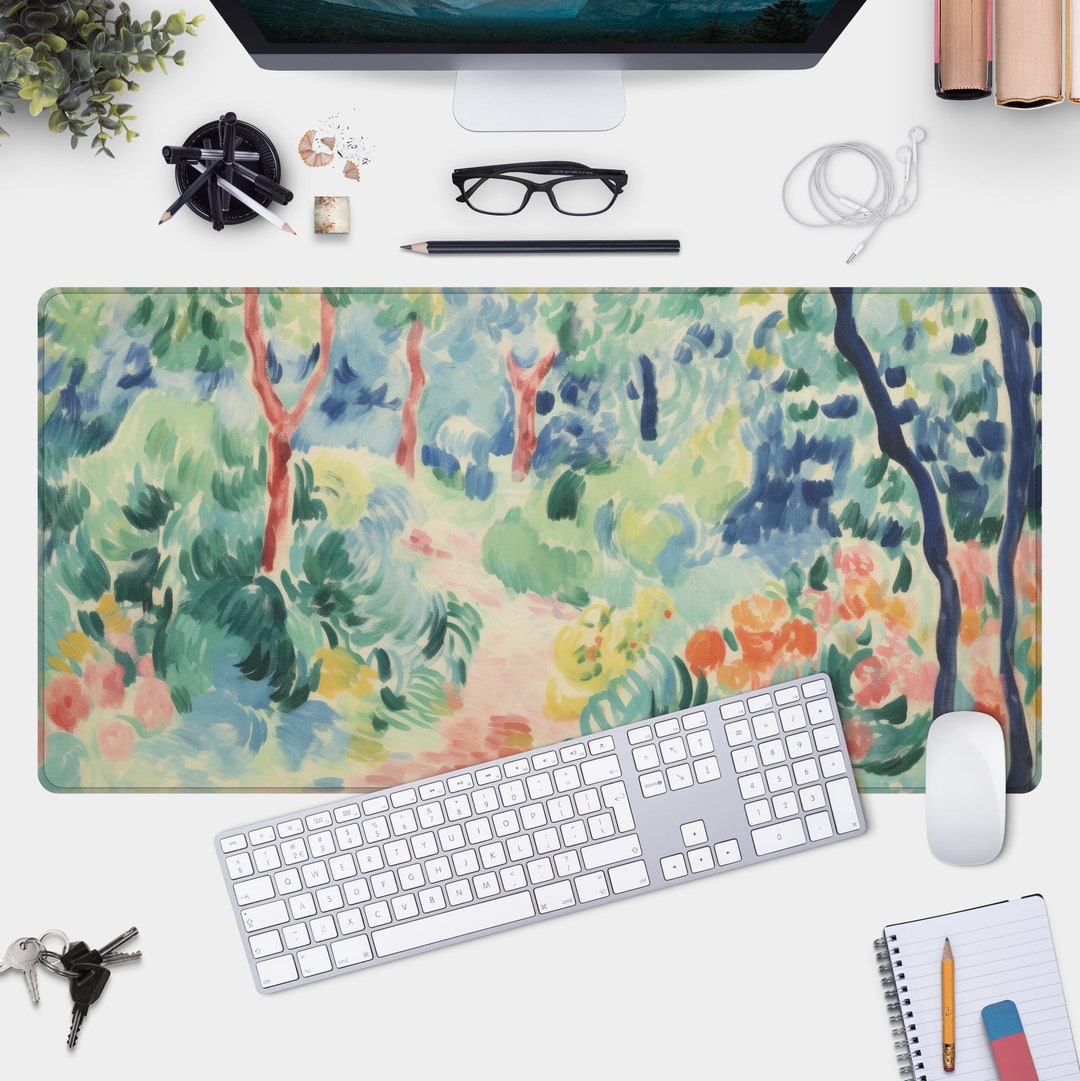 Henri Matisse Print Extend Desk Mat, Forest Landscape Extra Large ...