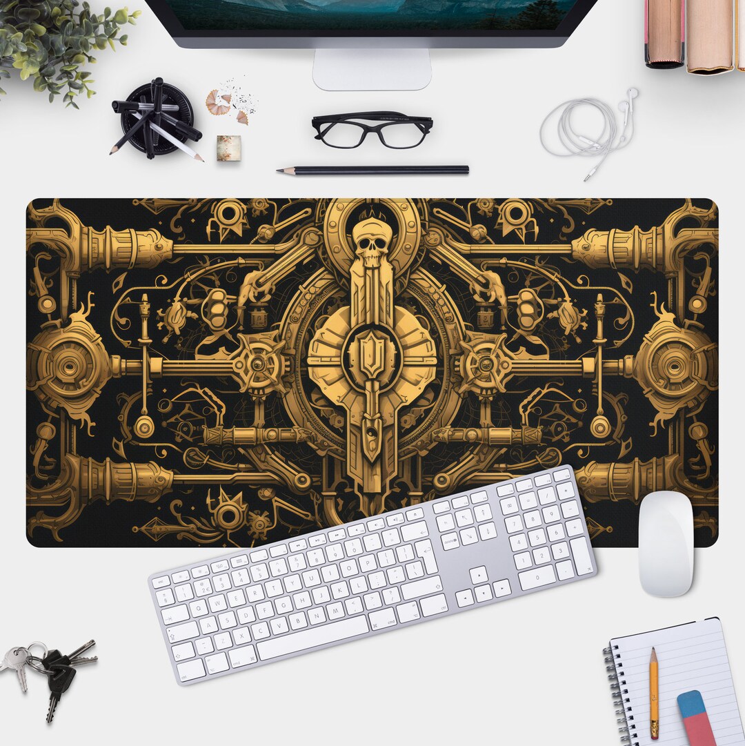 Steampunk Gamer Pad - Retro Mouse Pad With Gears, Industrial Design ...