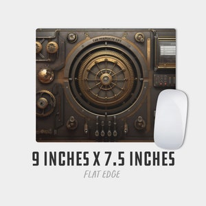 Steampunk Computer Panel Desk Mat | Victorian Era Machine Design Gamer ...