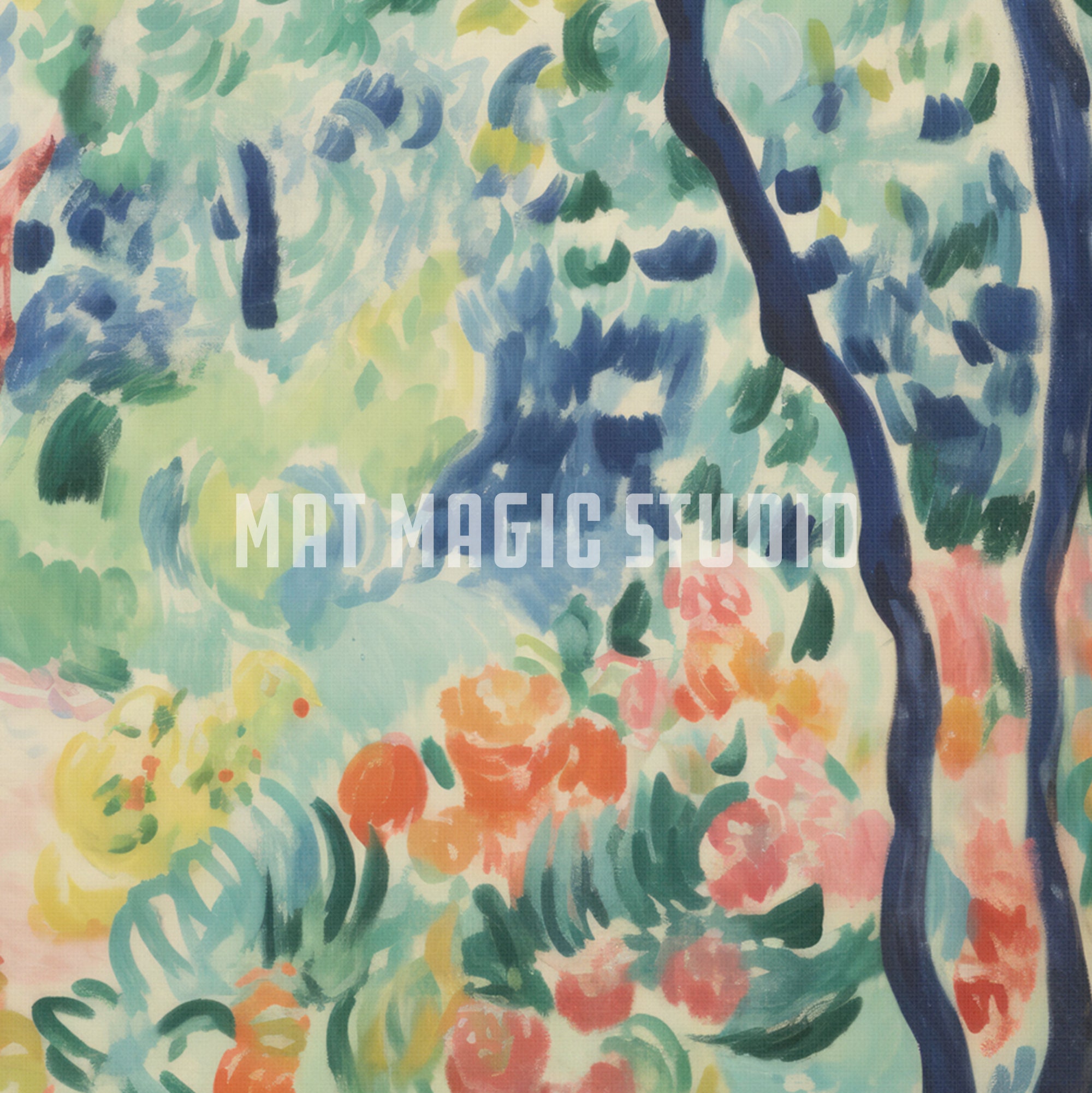 Henri Matisse Print Extend Desk Mat, Forest Landscape Extra Large ...