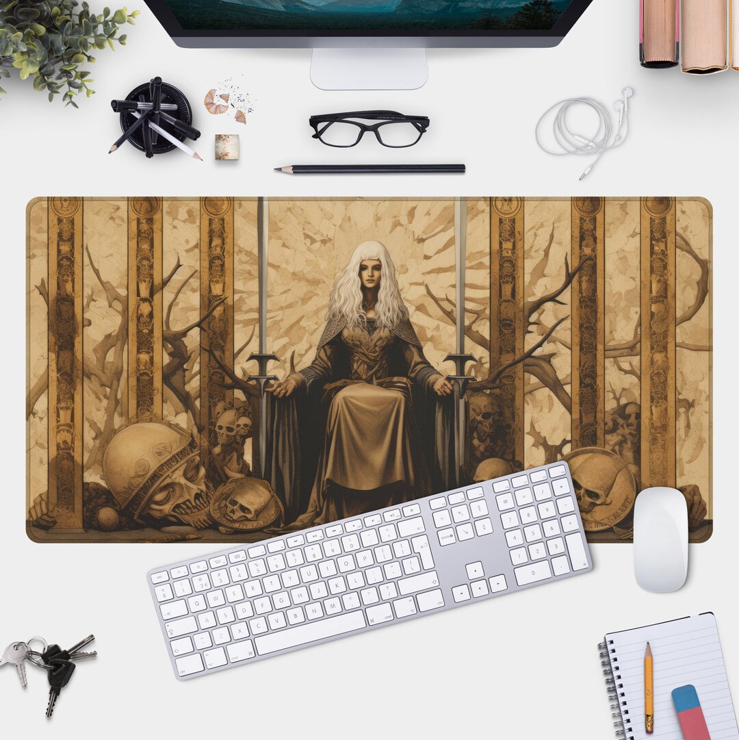Witchy Desk Mat - Tarot Card Vibes for Medieval Gamers - Etsy