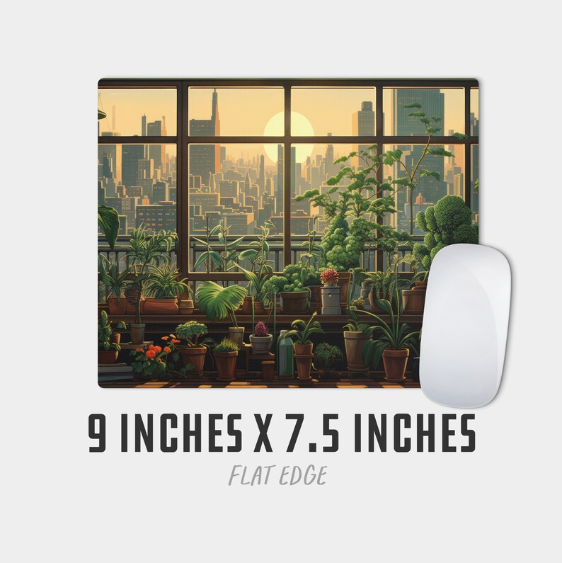 Window Plants Desk Mat: Extended Mouse Pad, Gamer Decor - Etsy
