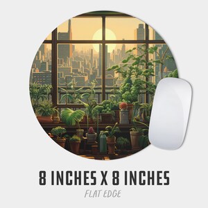 Plants Desk Mat - Gamer Pad and Mouse Pad With Window Plants Design - Etsy