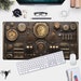 Steampunk Computer Panel Desk Mat Victorian Era Machine Design Gamer ...