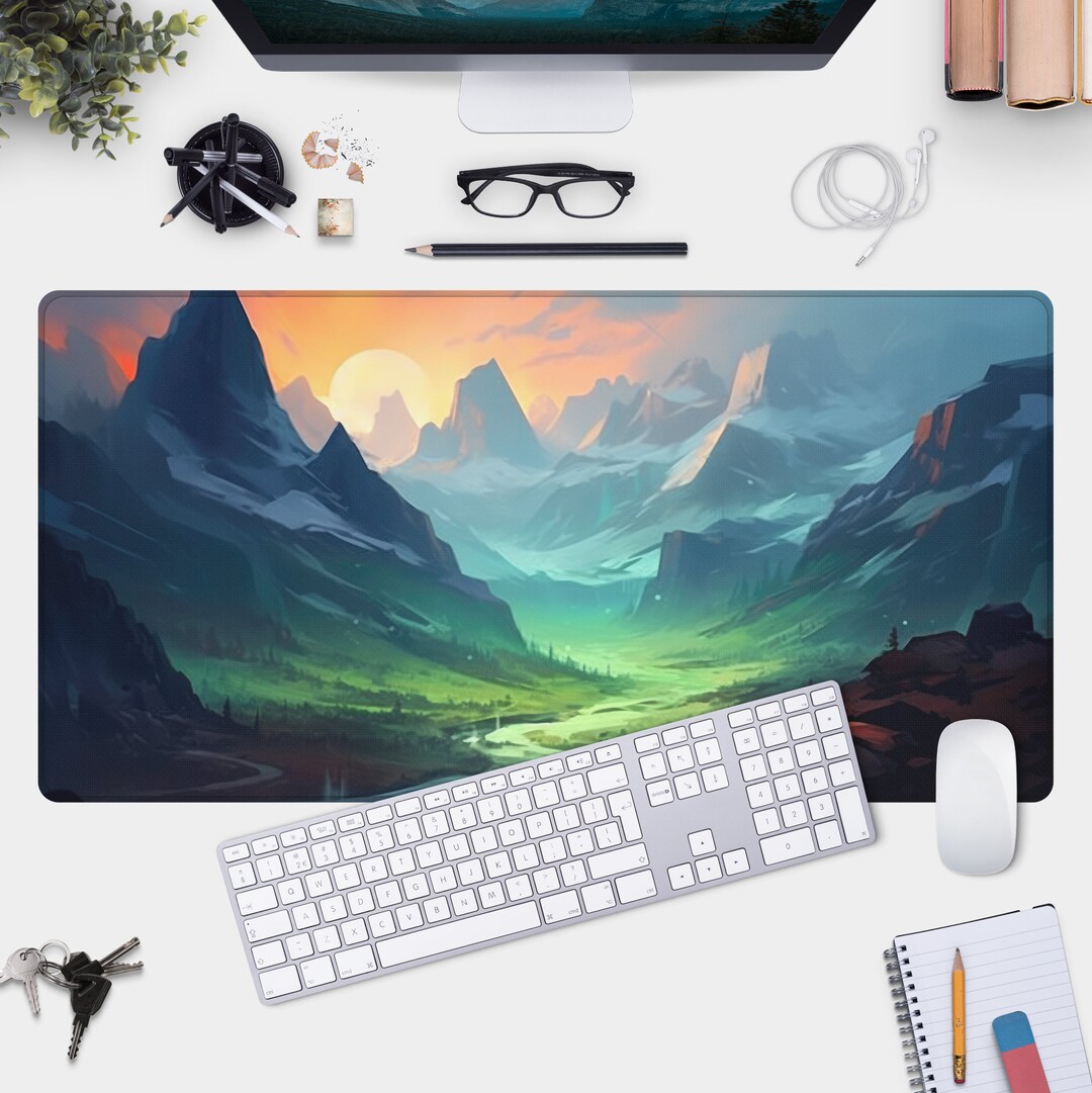 Mountain Desk Mat: Nature-inspired Non-slip Gaming Mouse Pad - Etsy