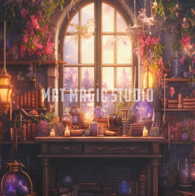 Witchy Library Desk Mat - Large Pad for Gamers & Dark Academia ...