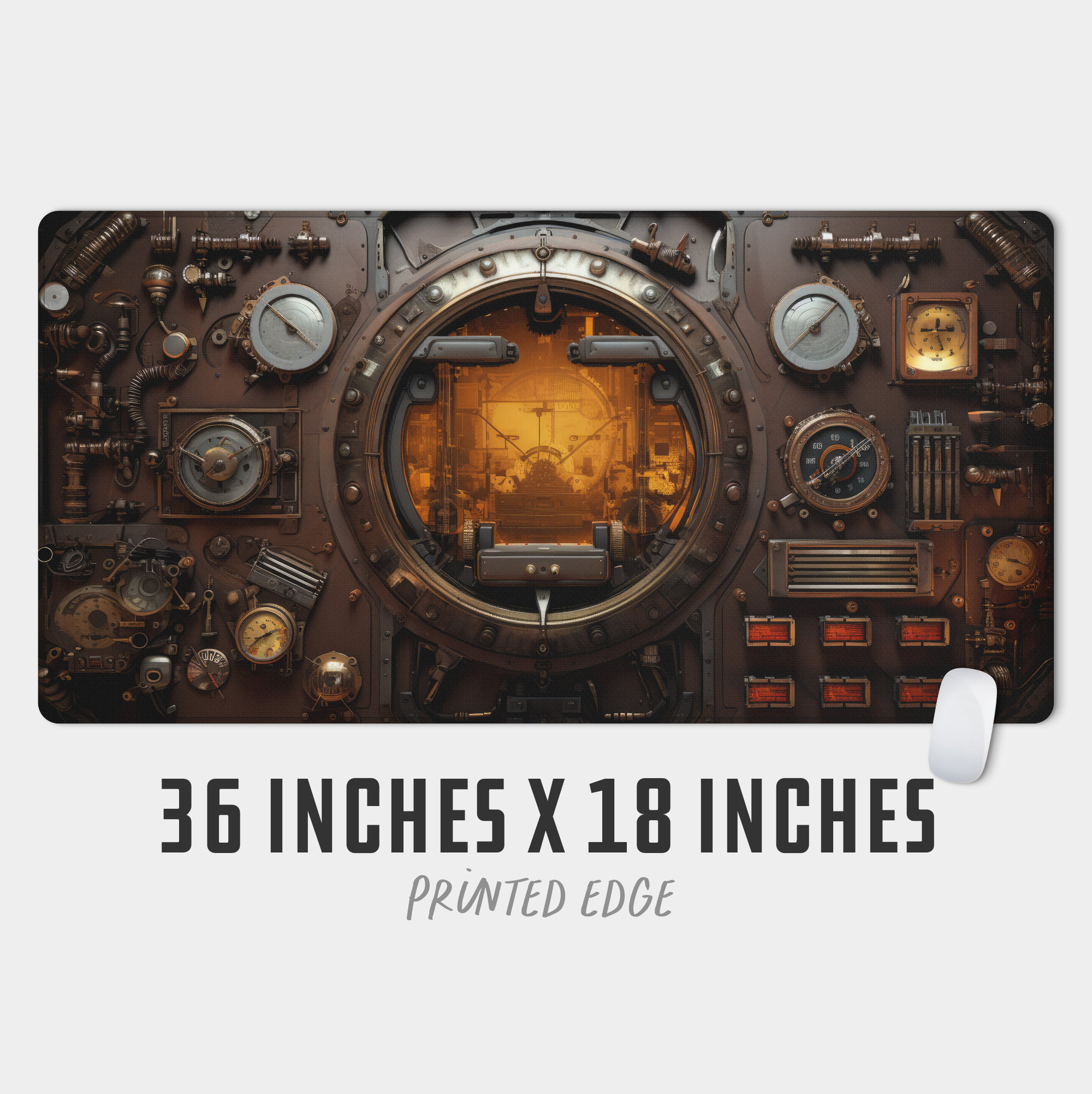 Steampunk Desk Mat Extended Mouse Pad With Steampunk Control Panel - Etsy