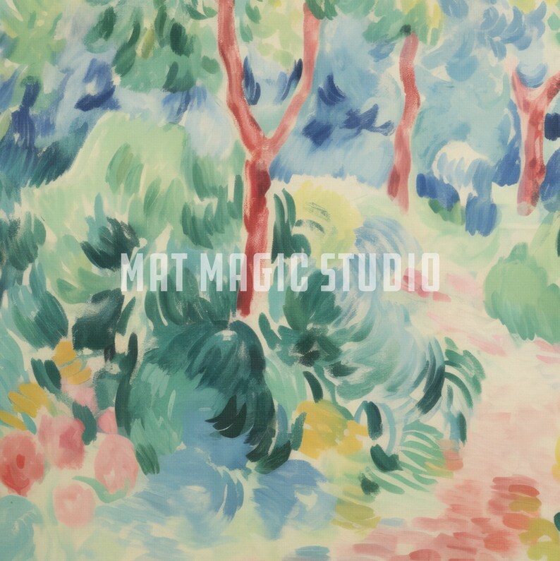 Henri Matisse Print Extend Desk Mat, Forest Landscape Extra Large ...