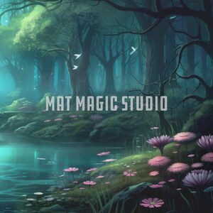 Magical Forest Gamer Pad - Nighttime Desk Mat for Gaming & Mouse ...