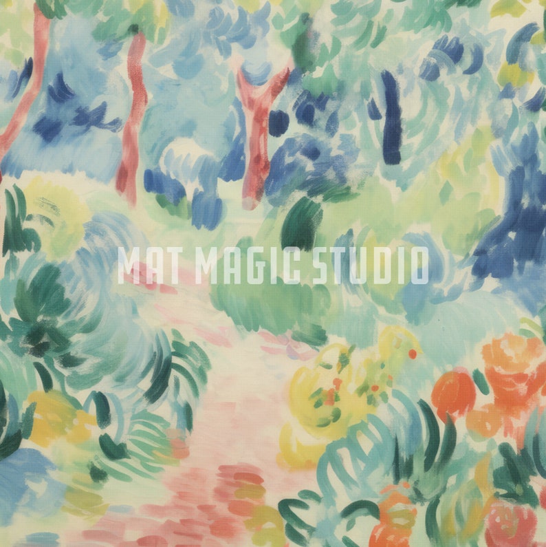 Henri Matisse Print Extend Desk Mat, Forest Landscape Extra Large ...