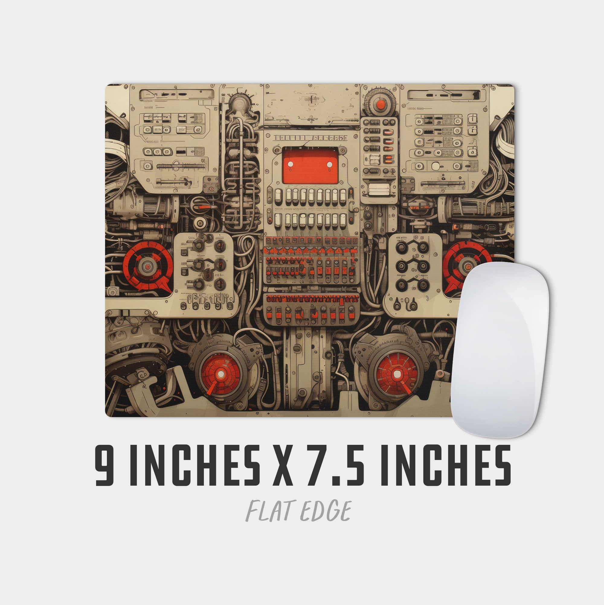 Retro Spaceship Controls Desk Mat - Machine Panel Gamer Pad - Etsy