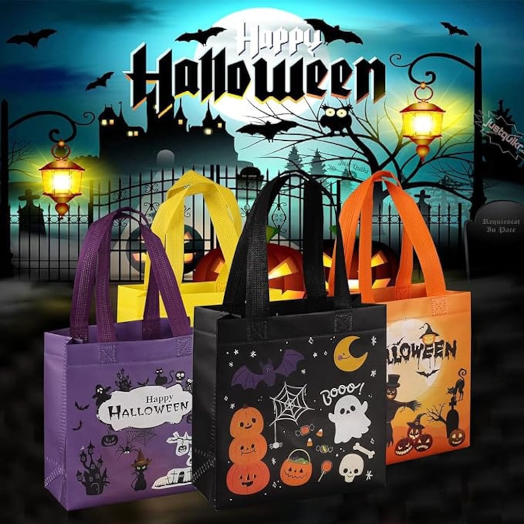 Halloween Candy Bags, Non-woven Candy Bar Bags, Colourful Gift Bags ...