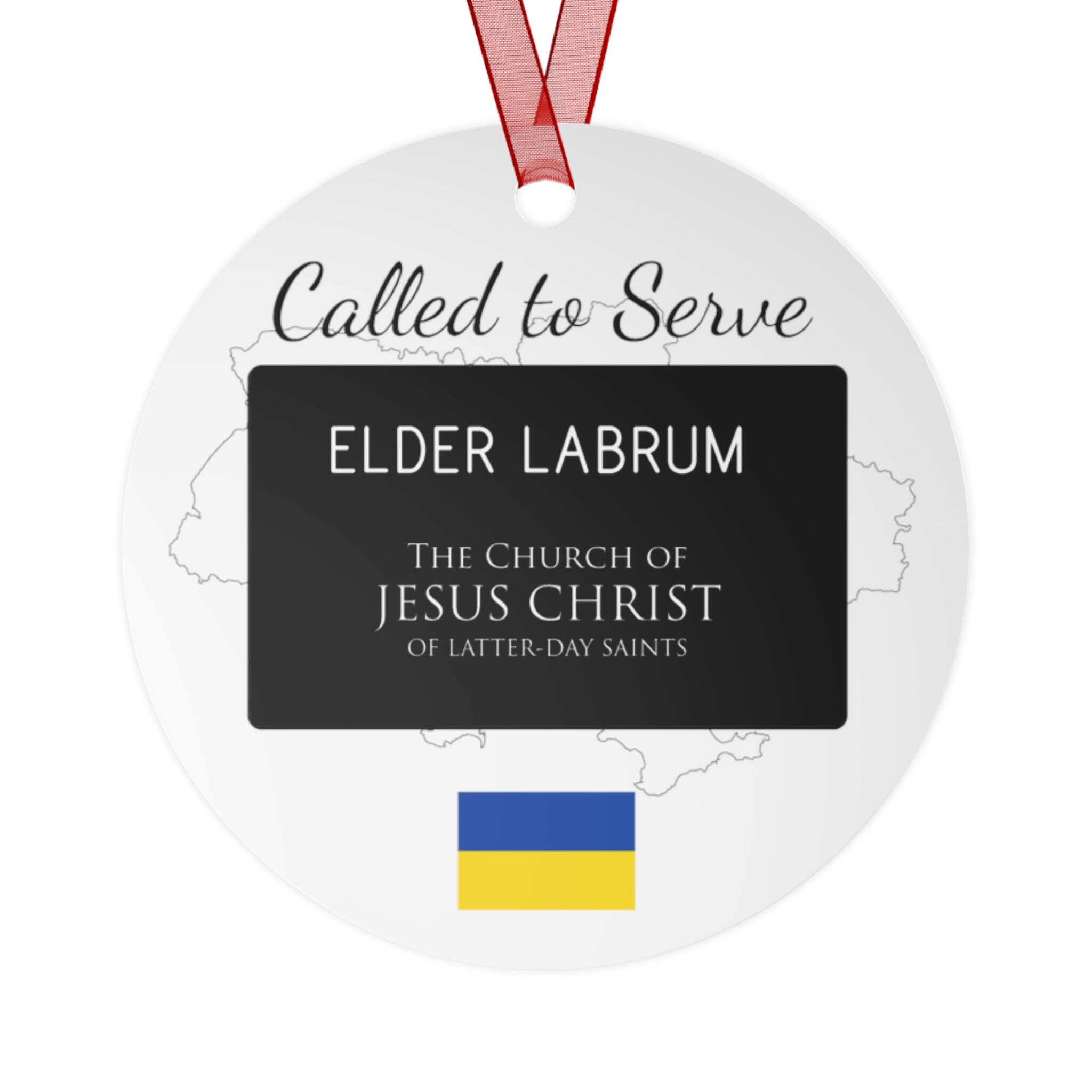 Missionary Custom Ornament With Name Tag LDS Round - Etsy