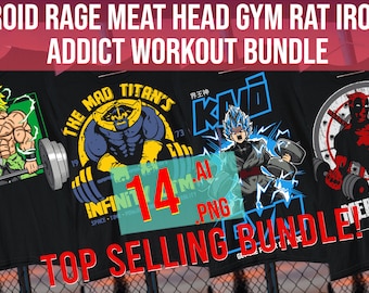 Gym Rat Body Building Muscles Beast Mode Fitness Print on Demand ...