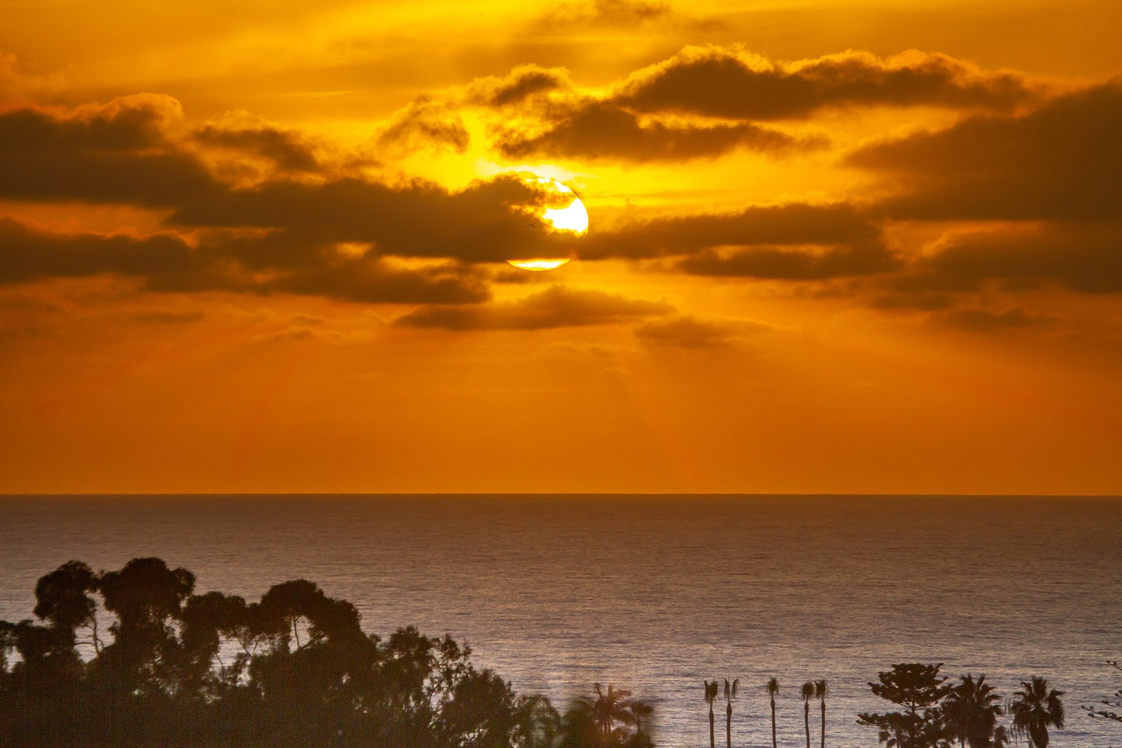 Sunset Crossing Clouds, La Jolla, CA, San Diego - Etsy