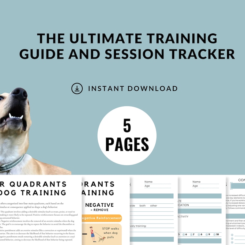 Dog Training Tracker - Etsy