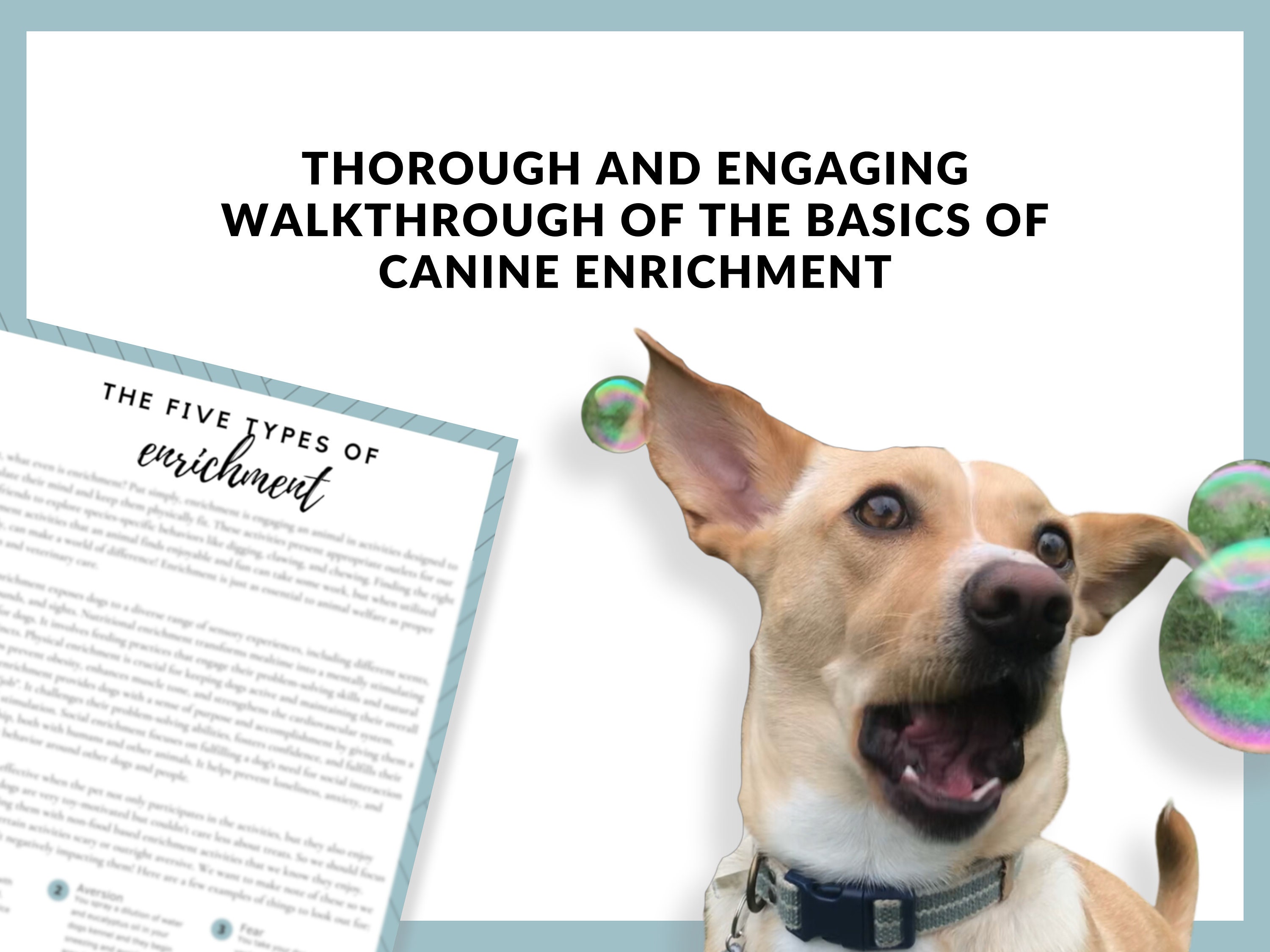 Ultimate Canine Enrichment Guide and Weekly Tracker | Mental ...
