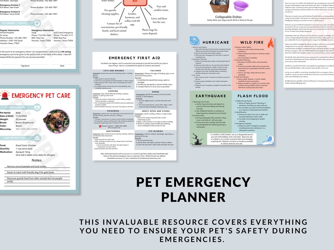 Essential Pet Emergency Preparedness Guide and Checklists | Disaster ...