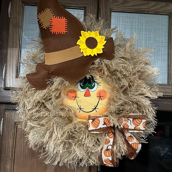 Scarecrow Wreath - Etsy