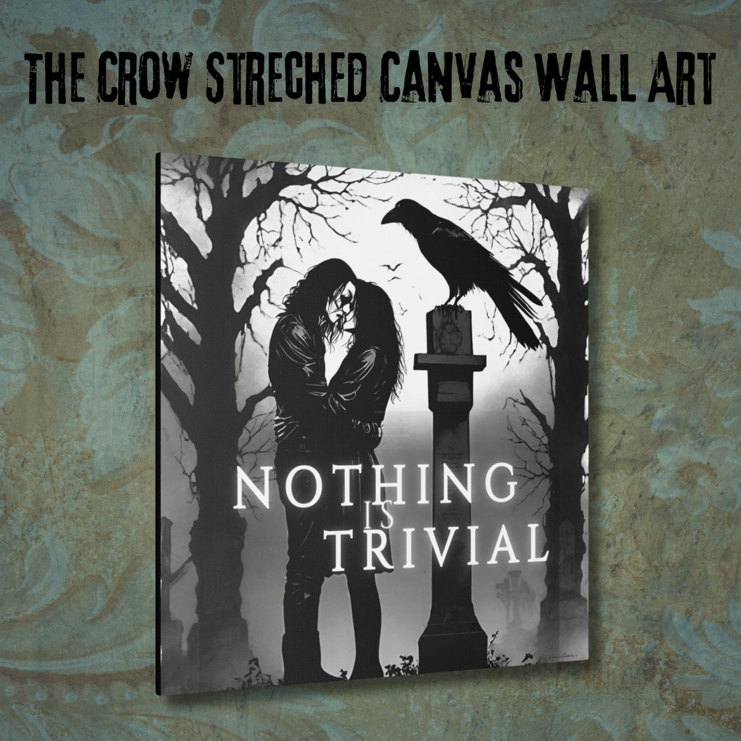 The Crow Matte Stretched Canvas, Wall Art, the Crow Movie Wall Decor ...