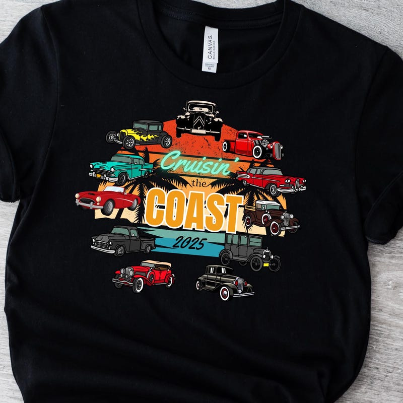 Cruisin the Coast 2025 Tshirts - Etsy