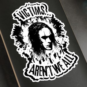 The Crow Vinyl Sticker, Crow Movie Decal, Brandon Lee, Eric Draven ...