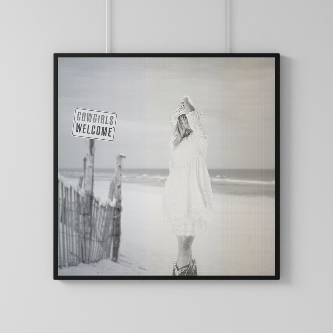 Coastal Cowgirl Printable Poster Print, Boots Trendy, Preppy Cowgirl ...