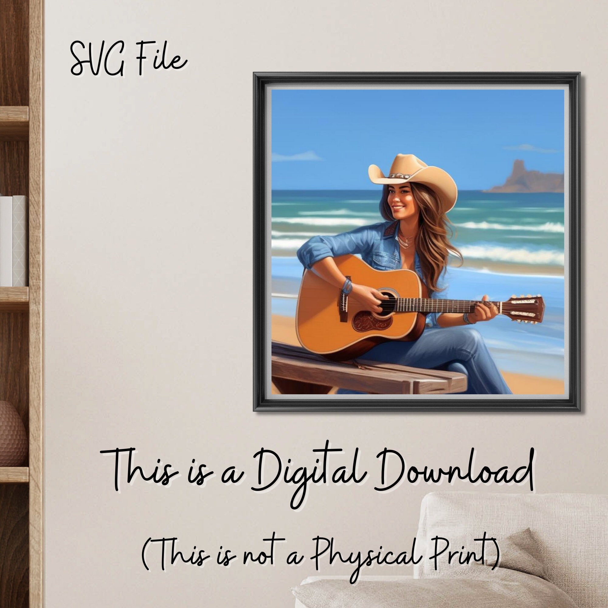 Coastal Cowgirl Printable Poster Print, Boots Trendy, Preppy Cowgirl ...