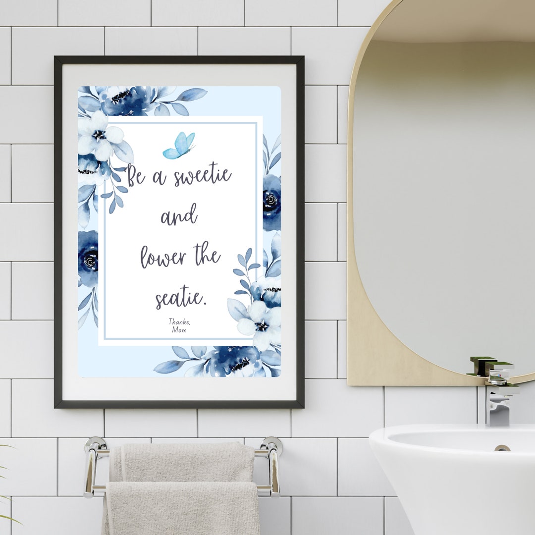 Funny Bathroom Wall Art, Poster Prints, Toilet Humor, Bathroom Decor ...