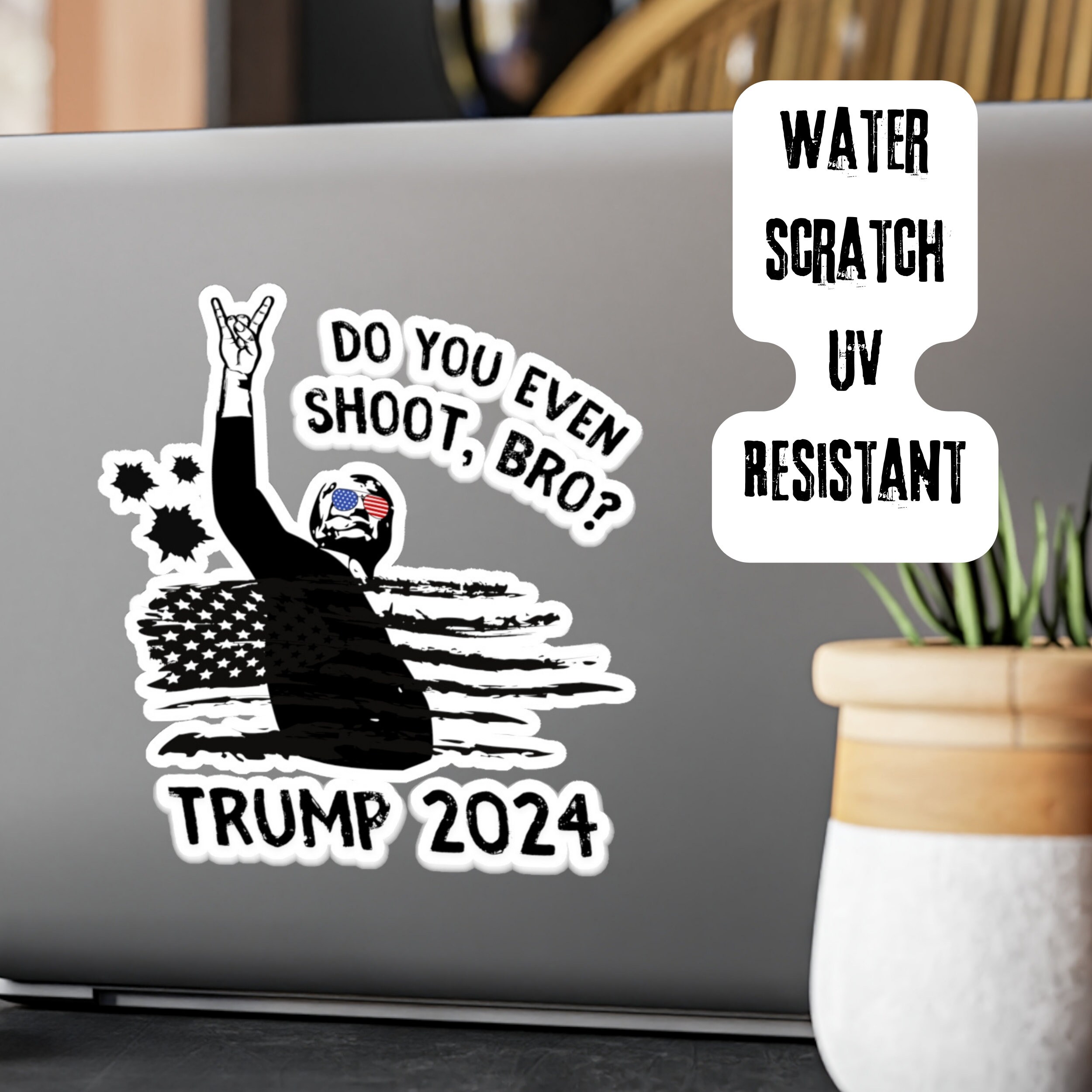 Trump Vinyl Car Sticker, Funny Trump Sticker, Trump Car Decal ...