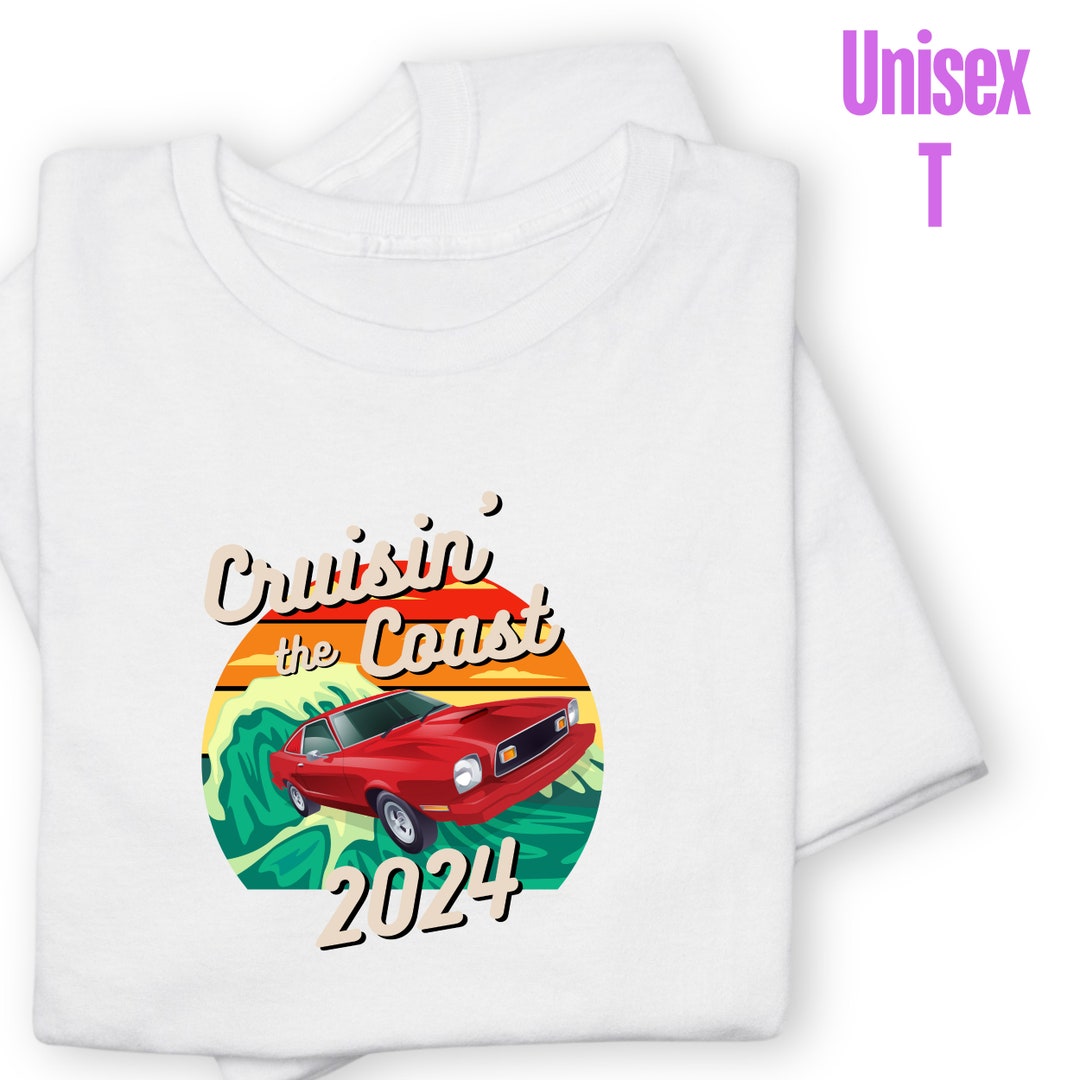 Cruisin the Coast T-shirt, Cruising the Coast Shirt, MS Gulf Coast Classic Car Show Tee, Car ...