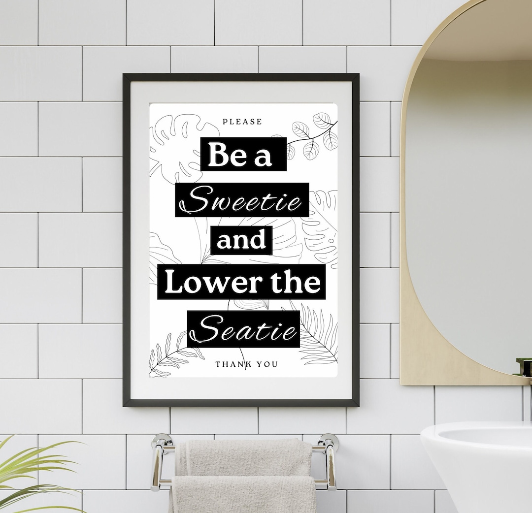 Funny Bathroom Wall Art, Poster Prints, Toilet Humor, Trendy Wall Art ...