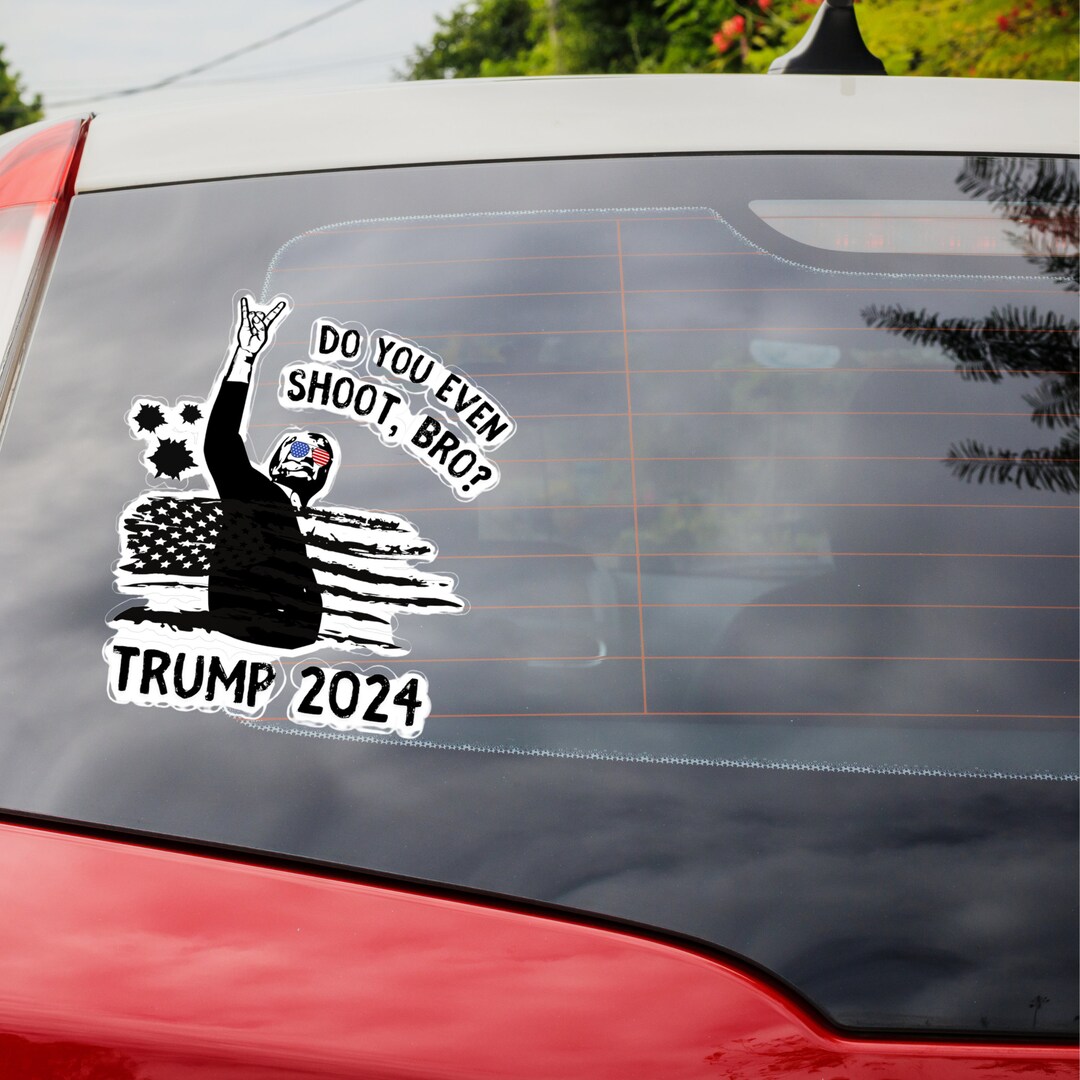 Trump Vinyl Car Sticker, Funny Trump Sticker, Trump Car Decal ...