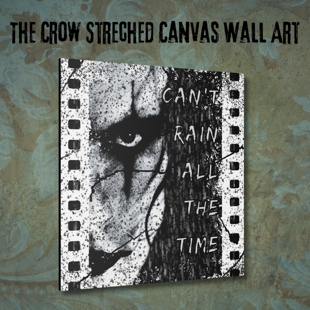 The Crow Movie Matte Canvas, the Crow Wall Art, the Crow Movie Dorm ...
