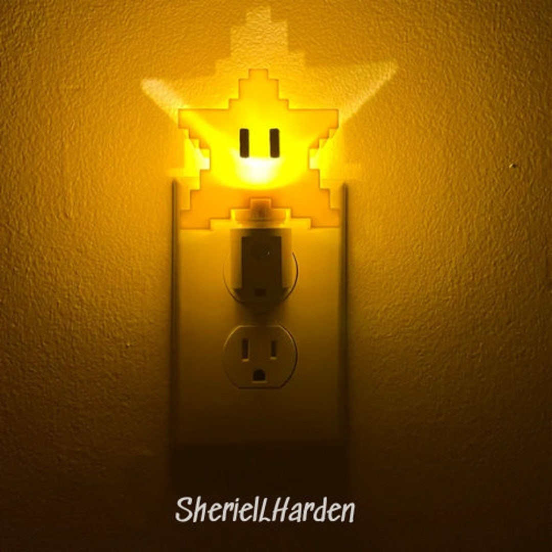 Super Star Pixel Art Nightlight Made of Biodegradable Plastic - Etsy