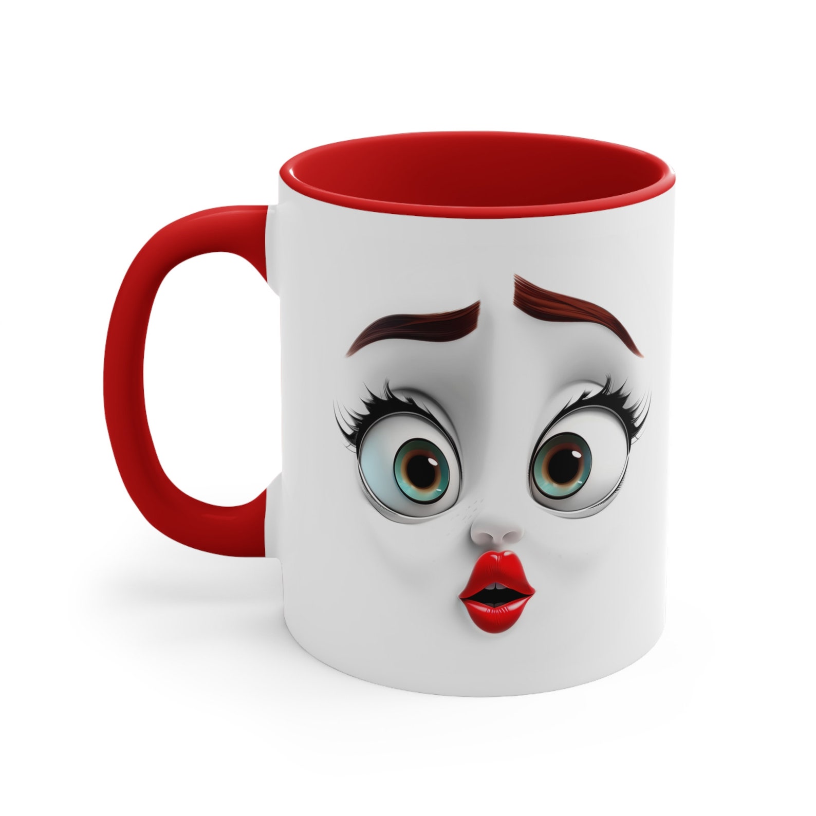 Hilarious Funny Face Mug-hers, ,3D Funny Face Mug, , 3D Mug With Funny ...