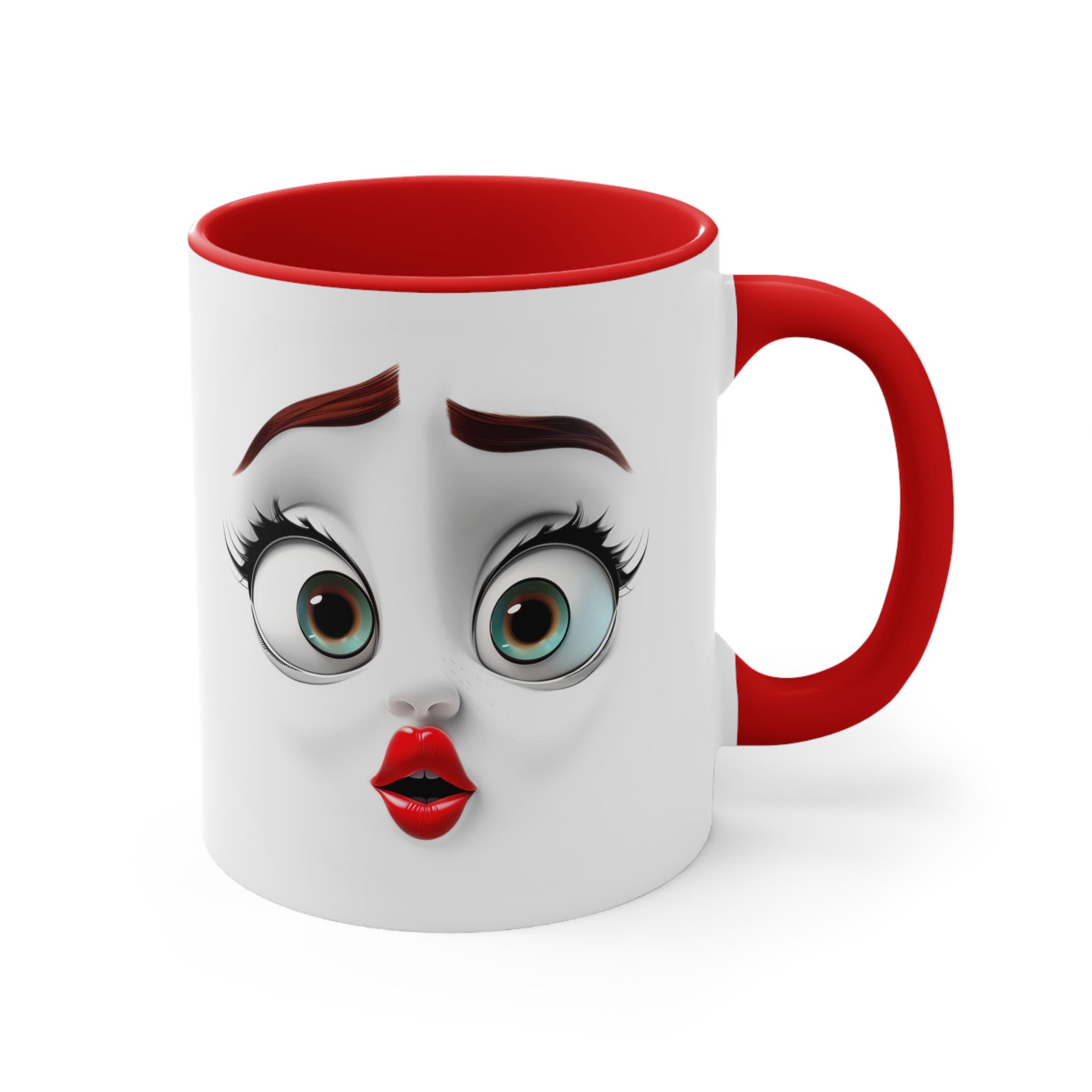 Hilarious Funny Face Mug-hers, ,3D Funny Face Mug, , 3D Mug With Funny ...