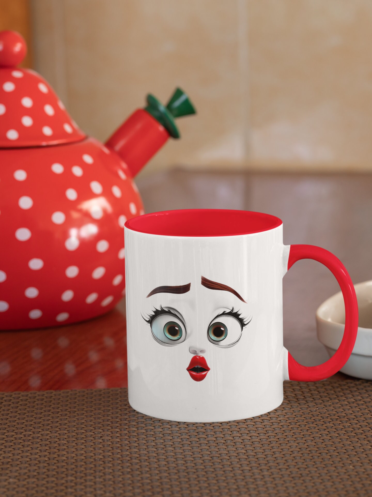 Hilarious Funny Face Mug-hers, ,3D Funny Face Mug, , 3D Mug With Funny ...