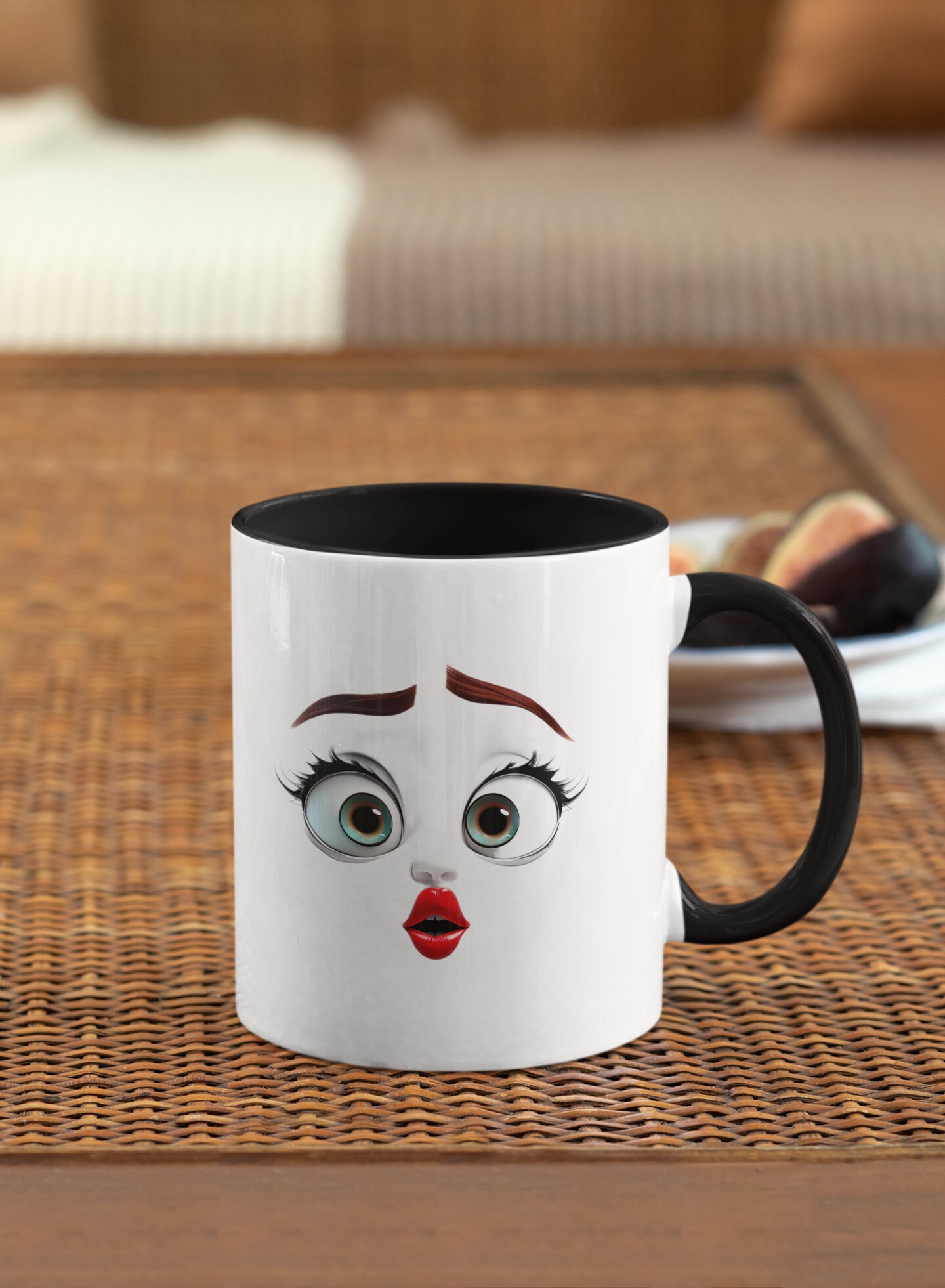 Hilarious Funny Face Mug-hers, ,3D Funny Face Mug, , 3D Mug With Funny ...
