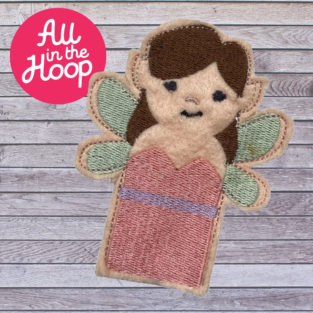 In the Hoop Fantasy Finger Puppet Fairy, Machine Embroidery Designs ...