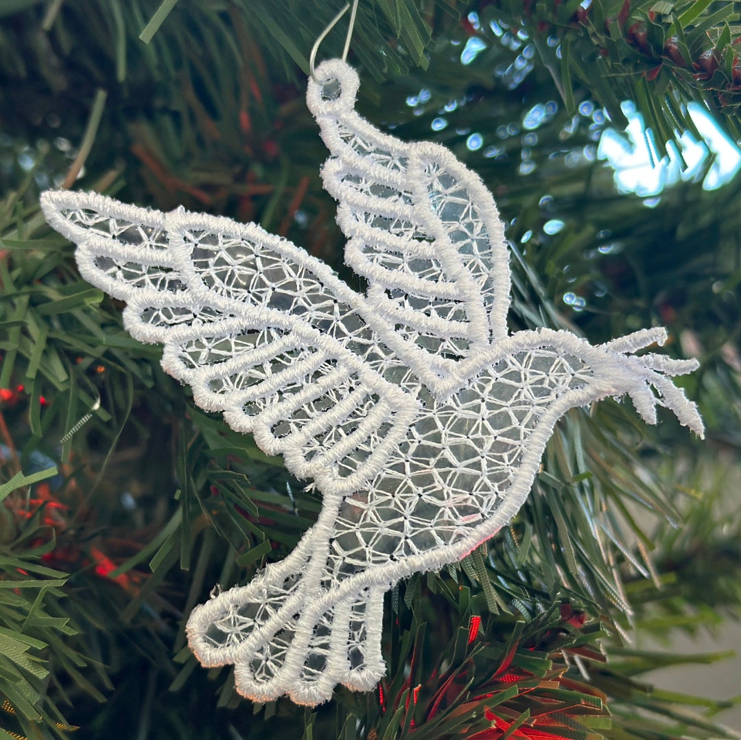 In the Hoop Peace Dove, Lace Ornament Machine Embroidery Designs ...