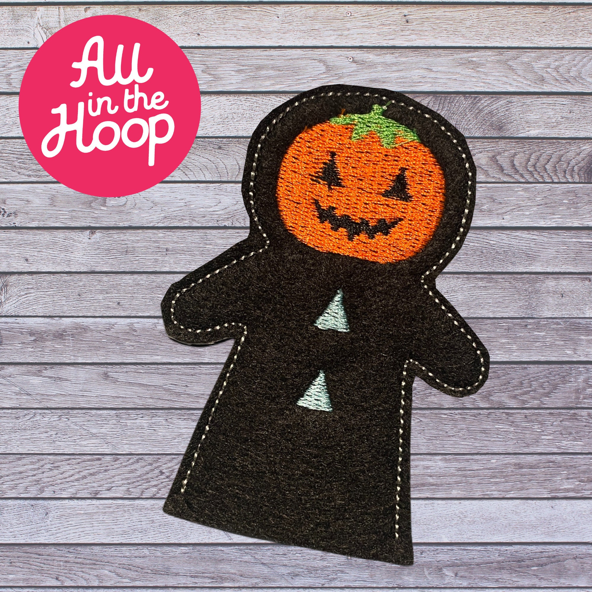 In the Hoop Finger Puppet Jack, Machine Embroidery Designs, Brother PES ...