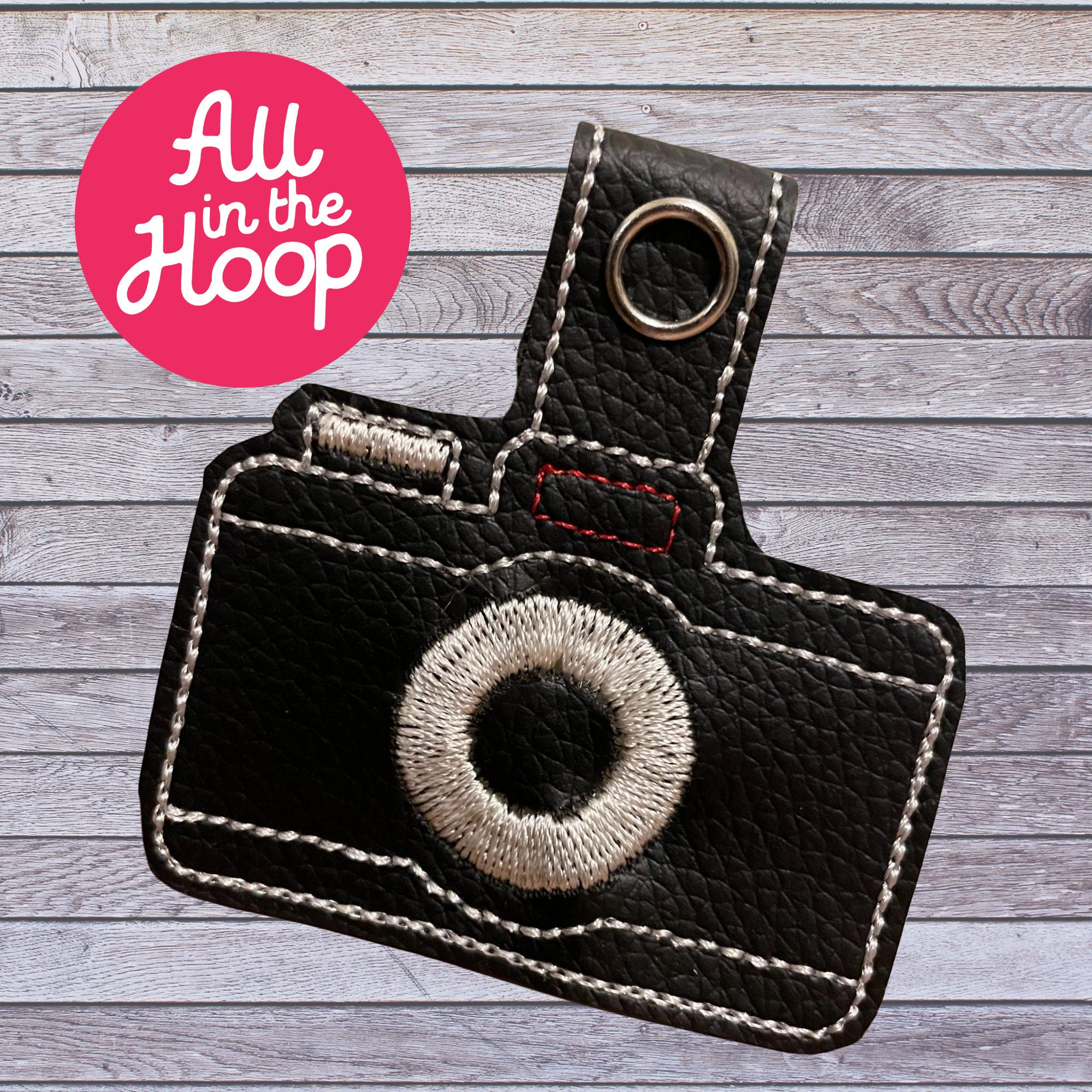 In the Hoop Key Fob Camera, Machine Embroidery Designs, Brother PES ...